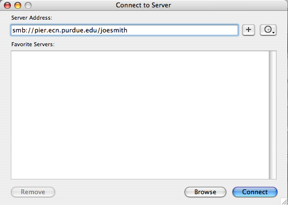 Mac: Connecting/Mapping to an SMB/CIFS Server/Share with Mac OS X - Engineering Computer Network ...